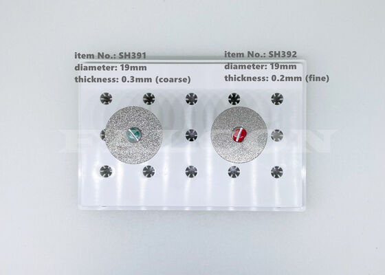 Sintered Dental Diamond Discs 19mm Lab Flexible Dental Cutting Disc