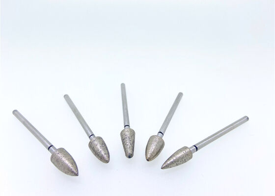 Metal Grinding Polishing Sintered Diamond Bur Flat End Bullet Shape ...