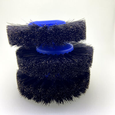 Plastic Hub Polishing Brushes Upright Bristle Four Rows Lathe Polishers ...