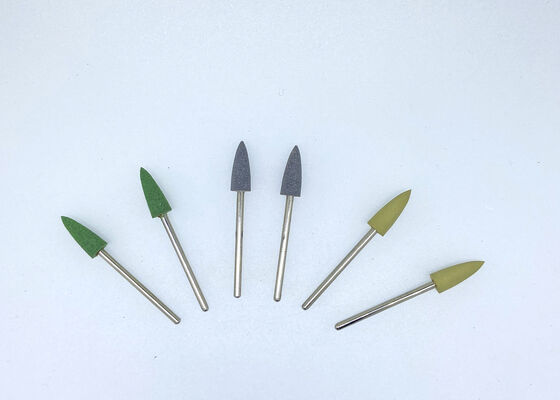 Dental Acrylic Polishing Bur Diamond Rubber Silicone Denture Adjustment ...