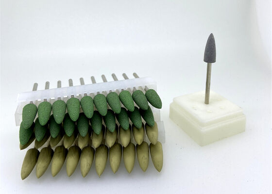 Dental Acrylic Polishing Bur Diamond Rubber Silicone Denture Adjustment ...