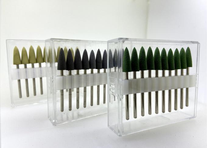 Dental Acrylic Polishing Bur Diamond Rubber Silicone Denture Adjustment ...