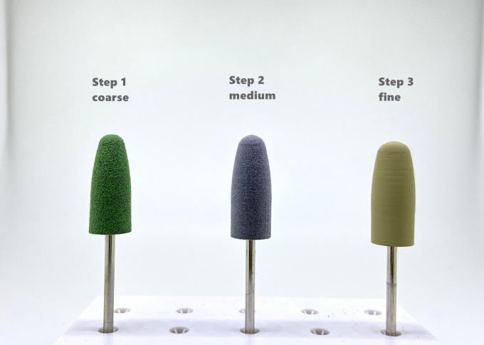 Dental 2.35mm Silicone Rubber Wheels Adjusting Diamond Acrylic Burs For ...